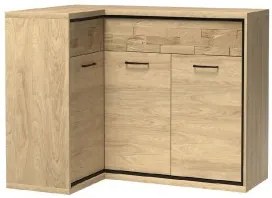 Casarredo Komoda rohová PILETAS M-15 dub hickory levá