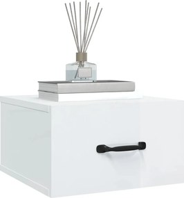 vidaXL Nástěnný noční stolek 35 x 35 x 20 cm [812864] Barva: Černá