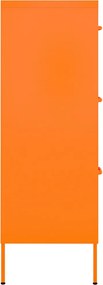 Zásuvková skříň oranžová 80 x 35 x 101,5 cm ocel 336147