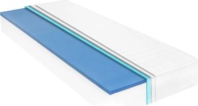 Denní postel s matrací 90 x 200 cm šedá masivní borové dřevo 3083571