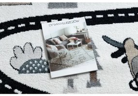 Dywany Luszczow Dětský kusový koberec FUN Route, ulice, zvířata krém Rozměr koberce: 80 x 150 cm