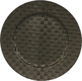 Podložka pod talíř Black Weaving, 33 cm