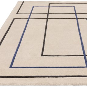 Tribeca Design Kusový koberec Jigsaw Outline Blue Rozměry: 200x290 cm