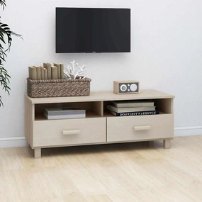 TV stolek HAMAR medově hnědý 106 x 40 x 40 cm masivní borovice 340468