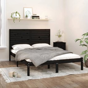 Rám postele bílý masivní dřevo 75 x 190 cm malé jednolůžko