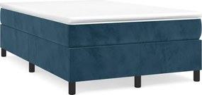 Box spring postel s matrací tmavě modrá 120x190 cm samet 3269707