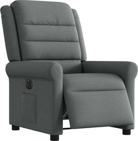 Elektrické polohovací křeslo tmavě šedé textil 3303295
