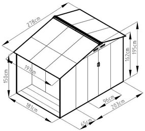 Rojaplast LUKE A-2 domek