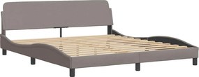Rám postele bez matrace Hanko taupe 180 x 200 cm textil 3310409