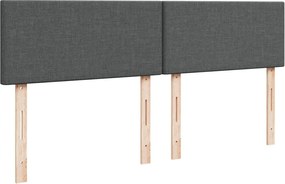 Box spring postel s matrací tmavě šedá 180x200 cm textil 3285961