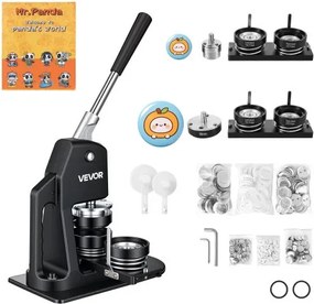 Stroj na výrobu knoflíků, více velikostí Sada na vysekávání odznaků 1+5,7 cm