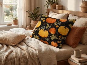 Povlak na polštář z mikrovlákna ORANGE PUMPKINS 70x90 cm, barevný