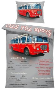Povlečení Škoda 706 RTO (Rozměr : 1x140/200 + 1x90/70)