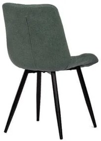 Autronic Moderní jídelní židle Židle jídelní, zelená látka, nohy černý kov (CT-382 GRN2)