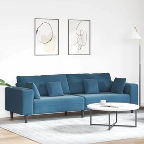 Pohovka Modrá 250 x 77 x 76 cm samet 3335152