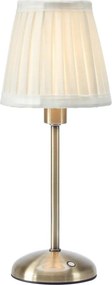 Markslöjd 109126 - LED Stm. nab. stolní lampa ANNO 1xE14/2W/2000 mAh bílá/mosaz