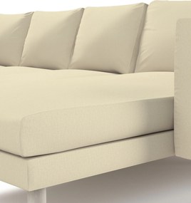 Potah na pohovku IKEA Norsborg 4-místná se šezlongem barva krémová látka lesklé, pletený vzor