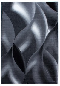 Ayyildiz, Kusový koberec Plus 8008 black, 160x230, šedá, chodba / předsíň