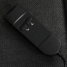Elektrické polohovací TV křeslo NORMAN - šedá látka