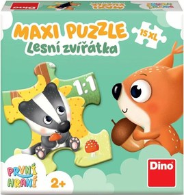 Dino První hraní Lesní zvířátka maxi puzzle 15 dílků