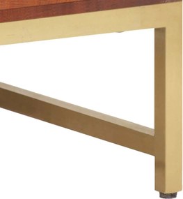 Konferenční stolek medově hnědý 67 x 67 x 45 cm masivní akácie 320376