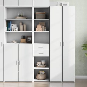 Skříň highboard bílá 40 x 42,5 x 185 cm kompozitní dřevo 3281441