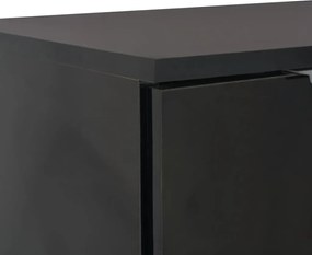 vidaXL Příborník s vysokým leskem 71 x 35 x 80 cm dřevotříska [283716] Barva: Černá
