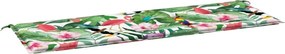 vidaXL Poduška na zahradní lavici 150x50x3cm látka oxford [361159] Barva: zelená a růžová
