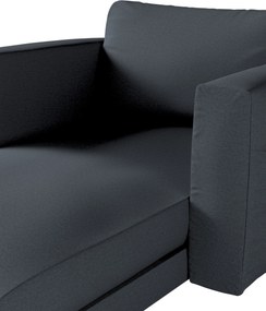 Potah na IKEA Norsborg šezlong s loketními opěrkami barva modrá látka pletený vzor