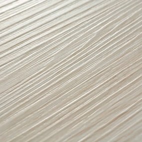 vidaXL Samolepicí podlahová krytina PVC 5,21 m² 2 mm dub klasický bílý