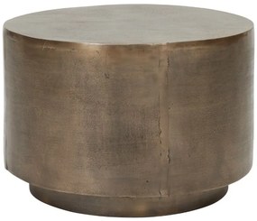 OnaDnes -20% House Doctor Zlatý hliníkový kulatý konferenční stolek Rota 50 cm