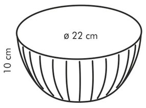 TESCOMA Mísa plastová DELÍCIA ø 22 cm, 2,5 l, žlutá