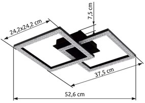 Globo 67328-20D - LED Stropní svítidlo SAPENA LED/20W/230V