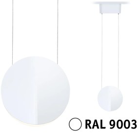 Paulmann 94969 Alejandro, závěsné svítidlo pro Urail system, 10W LED 4000K tříkrokové stmívání, signální bílá