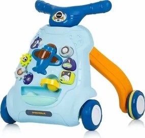 CHIPOLINO Chodítko interaktivní Plane Blue / od 6 měsíců