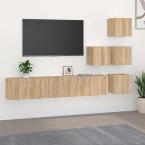 Nástěnná TV skříňka dub sonoma kompozitní dřevo 3114576