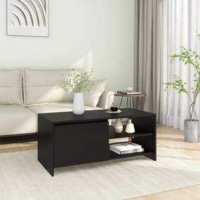 Konferenční stolek černý 102 x 50 x 45 cm kompozitní dřevo - Default Title