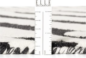 Černobílý ručně tkaný vlněný koberec 200x290 cm Stryve Flux – Elle Decoration