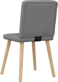 Jídelní židle 4 ks tmavě šedé textil 3315298