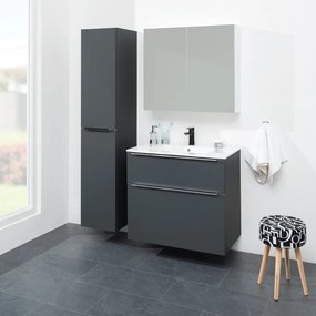 Mereo Mereo, Mailo, koupelnová skříňka s keramickým umyvadlem 81 cm, chrom madlo, CN521