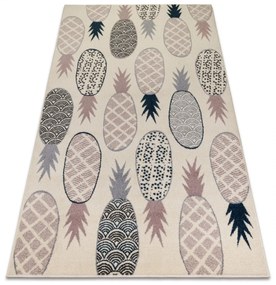 Dywany Lusczow Dětský koberec Pineapple krémový, velikost 190x270