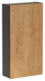COMAD Horní závěsná skříňka - MONAKO 830 grey, matná šedá/dub hamilton