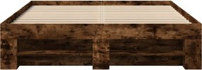 Rám postele bez matrace kouřový dub 120x200 cm kompozitní dřevo 3295482