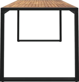 Zahradní stůl s nohami ve tvaru U 160x80x75 cm masivní akácie 319516