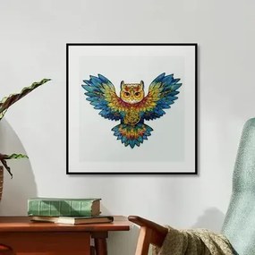 RoboTime Dřevěné puzzle Sova / 200 dílků / od 14 let