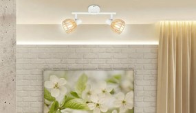 Bílé stropní svítidlo Attari pro žárovku 2x E14  - Candellux