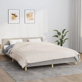 vidaXL Zátěžová deka 220 x 230 cm 11 kg textil [3154825] Barva: krémová