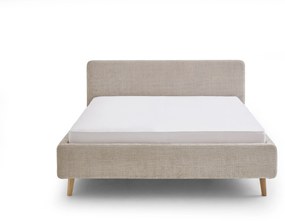 Čalouněná postel MATTIS 160x200 cm; béžová