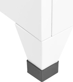 vidaXL Uzamykatelná skříň 38 x 40 x 180 cm ocel [339792] Barva: Bílá