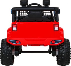 Ramiz Autíčko Jeep Dark Night na baterie pro děti červené + pomalý start + EVA kola + LED audio
